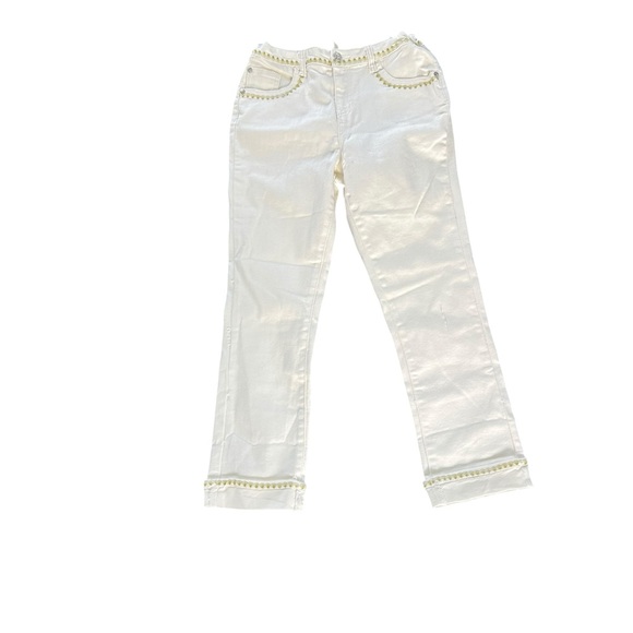 Matilda Jane | Bottoms | Off White Embroidered Jeans | Poshmark